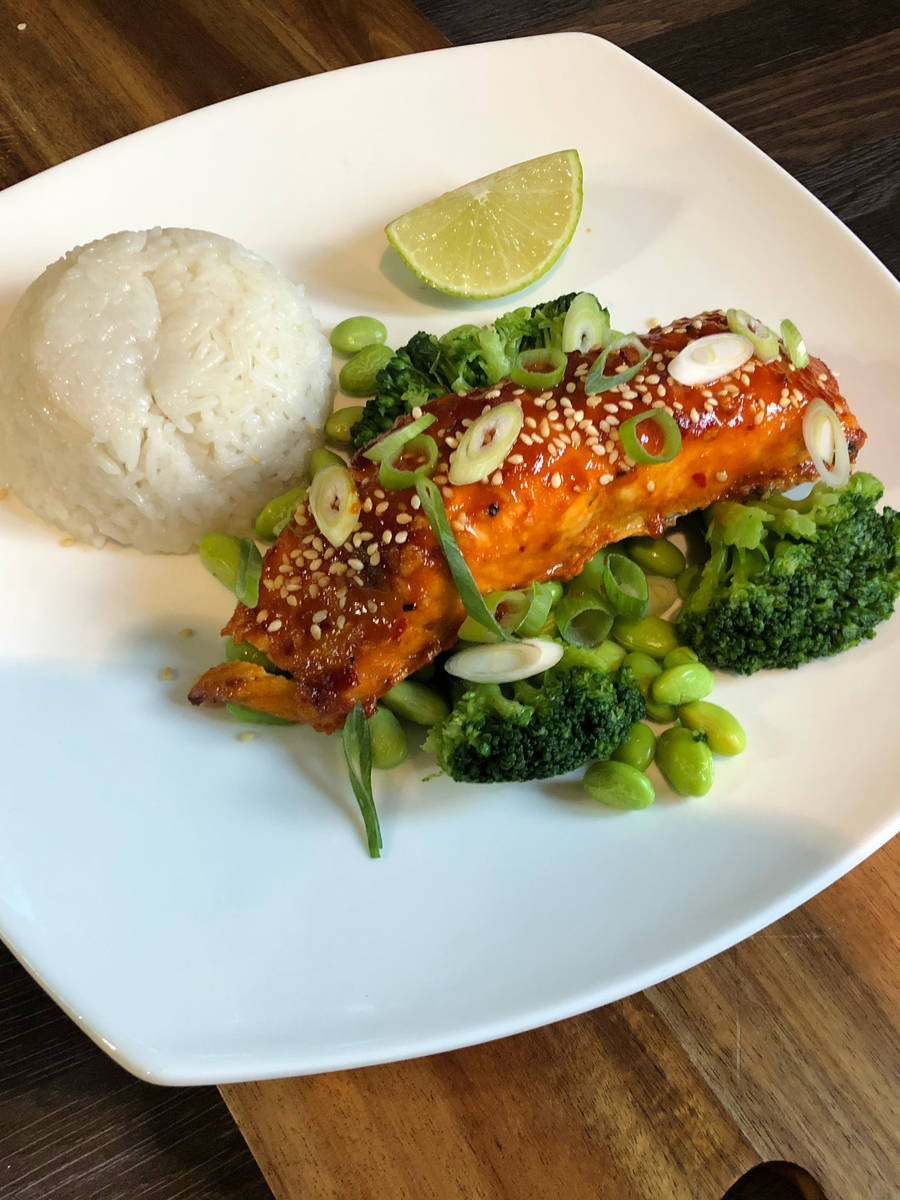 Miso-marinated salmon with tofu and eggplant | Recipe | Kitchen Stories