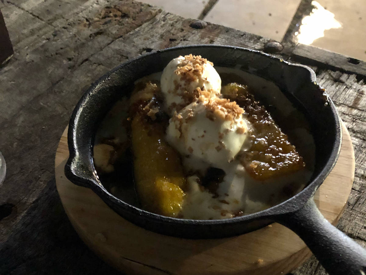 Fried banana caramel with ice cream | Recipe | Kitchen Stories