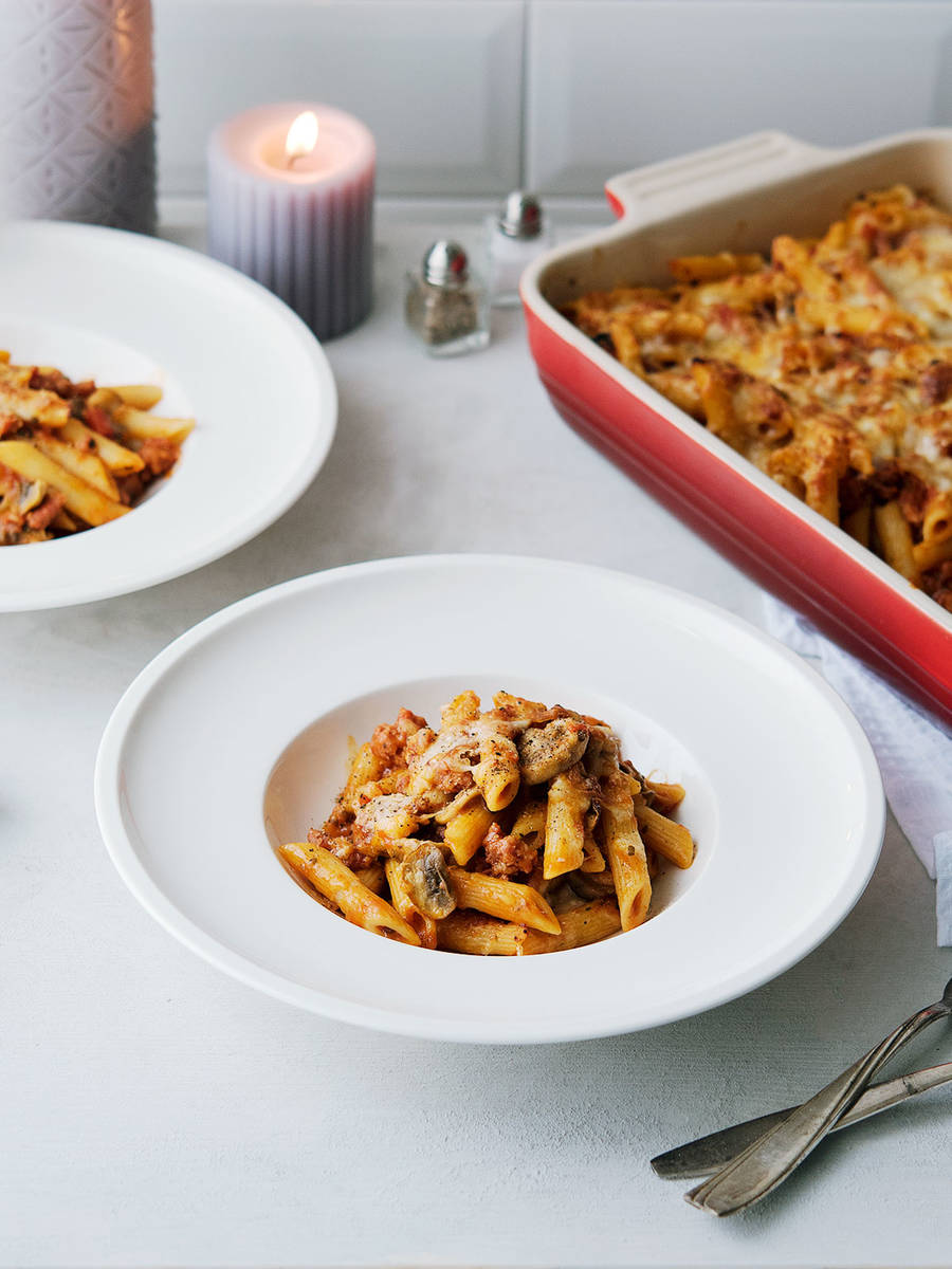 Creamy penne pasta | Recipe | Kitchen Stories