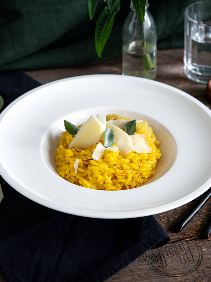 Mushroom Risotto with Spring Greens | Recipe | Kitchen Stories